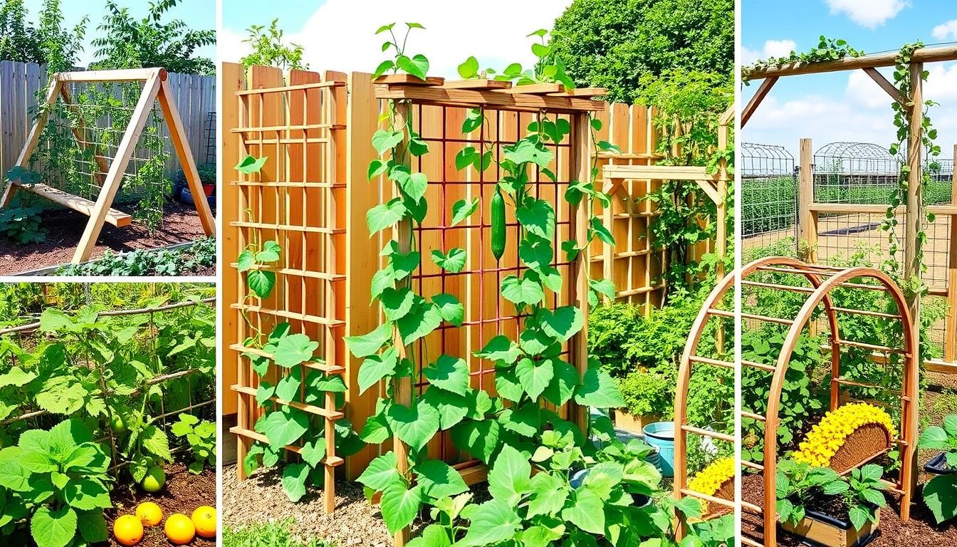 9 idées de treillis pour concombres à faire soi-même pour une récolte ...