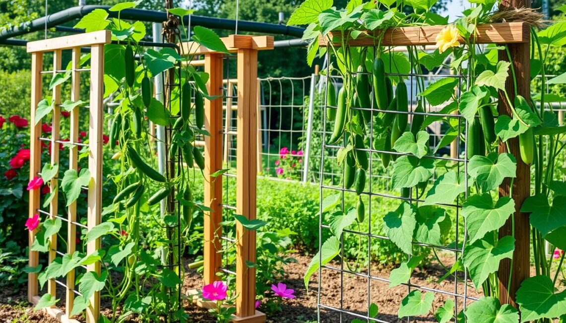 9 idées de treillis pour concombres à faire soi-même pour une récolte ...
